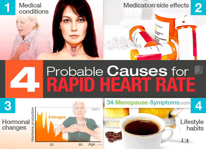 Fast Heartbeat 4 Probable Causes For Rapid Heart Rate Menopause Now